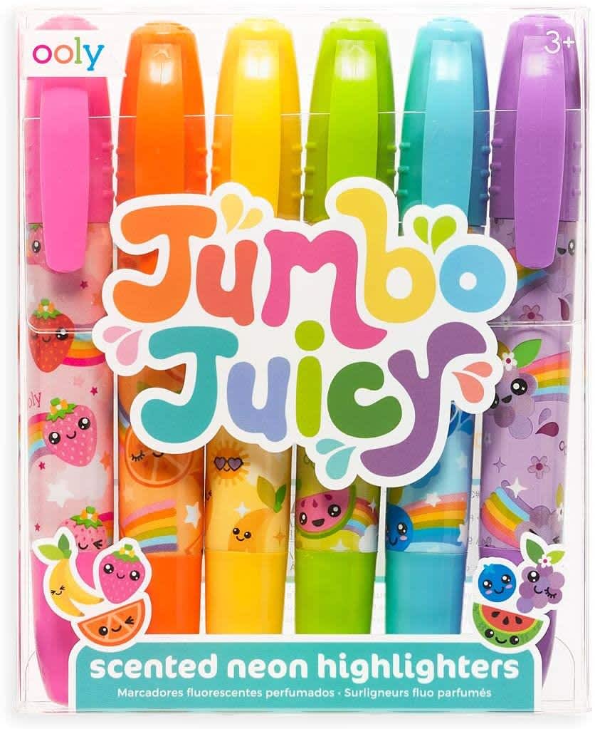 Jumbo Juicy Scented Highlighters Set of 6 – Big Blue Whale & On the Park