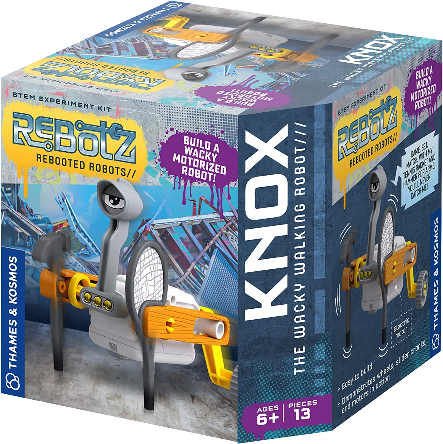 ReBotz Knox The Wacky Walking Robot – Big Blue Whale & On the Park
